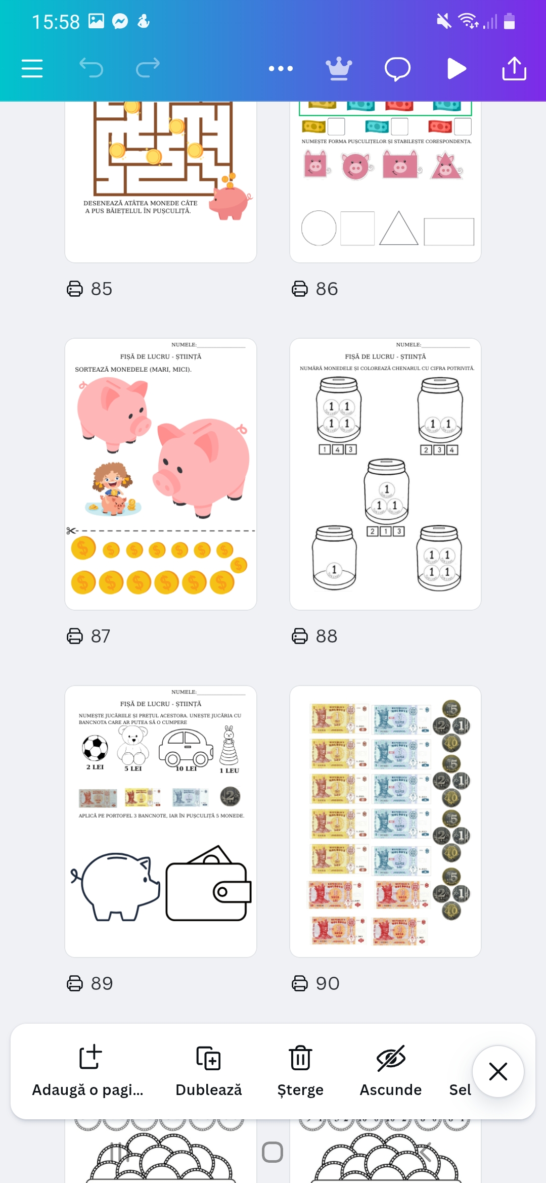 Material didactic - Banii [fișier .PDF]