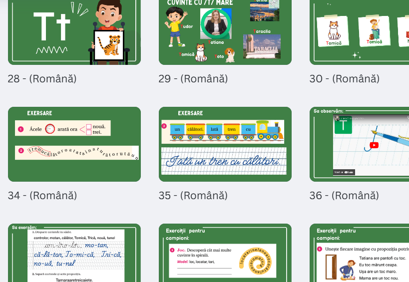 L.Lit.Română. Clasa I-âi. Sunetul [t] şi litera de tipar T. Litera T ...